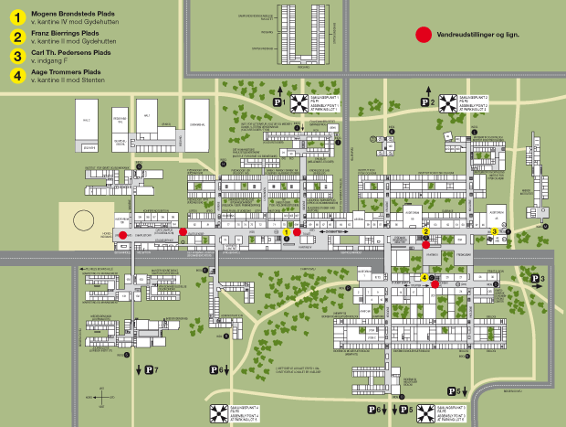 Placering af vandreudstillinger og lignende på Campusvej - SDU